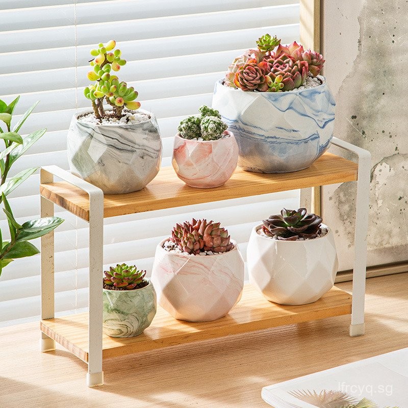 Succulent Flower Pot Ceramic Small Flower Pot Cute Personality Creative ...