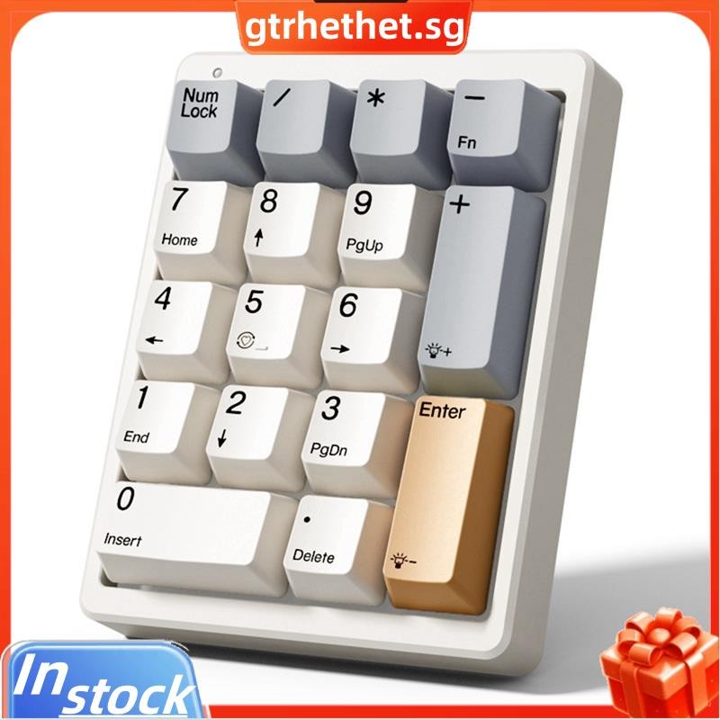 17 Keys Type C Wired Number Pad Mechanical Numeric Keypad Numpad Gaming ...