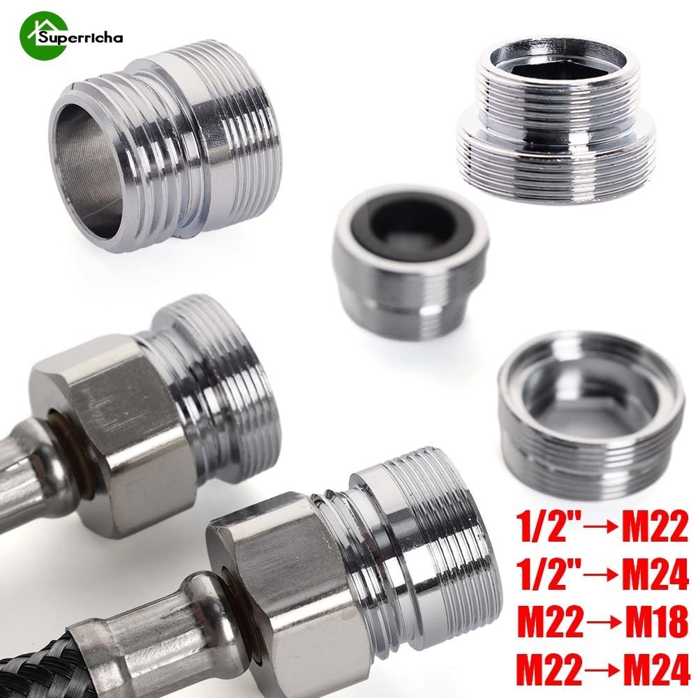 External Coarse/Fine Tooth Hose Connector - 1/2'' Male Faucet Adapter ...