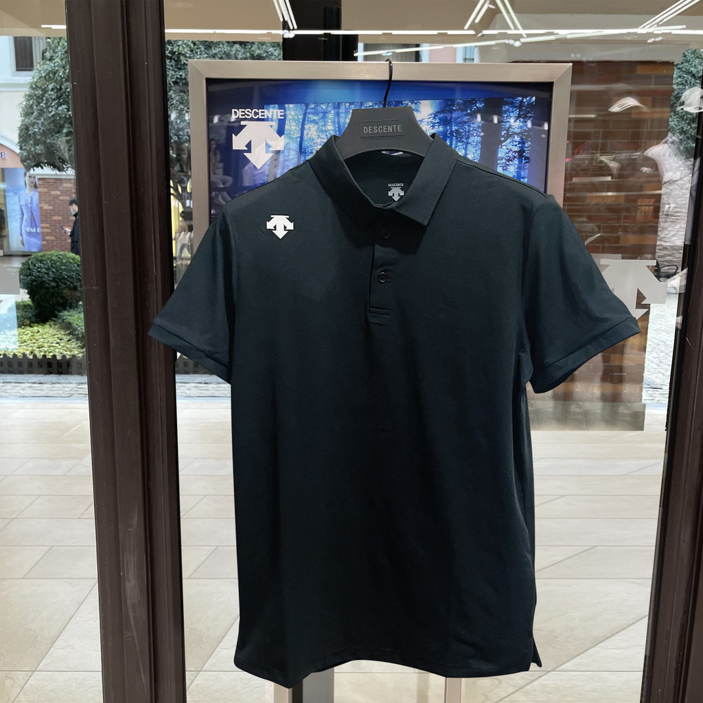 DESCENTE Descente Men's Polo Shirt Outdoor Training Athleisure Short Sleeve T-Shirt | Shopee ...