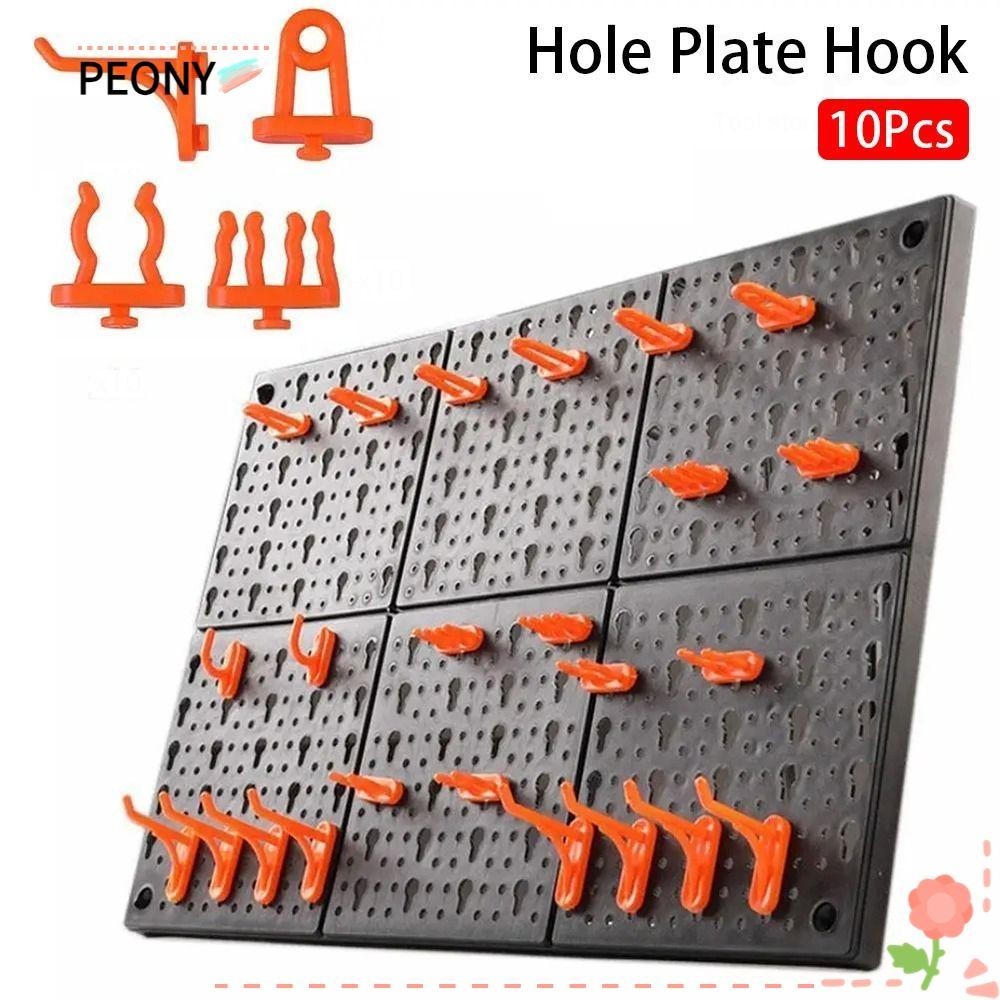 PEONIES 10Pcs Hanging Board Hole Hook, Wall-Mounted Hardware Fastener ...