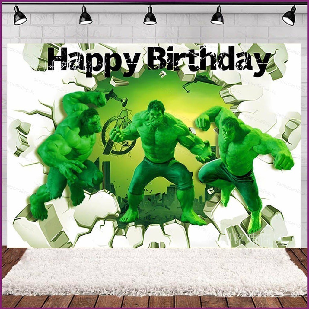 Hulk Birthday backdrop tapestry party decoration photo photography ...