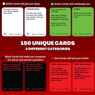 RISK IT OR DRINK IT Fun Drinking Game for Parties: 150 Hilarious Dares ...