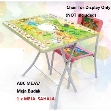 ABC Table / Kids Study Table / Meja Budak / Theme Learning Study Table ...