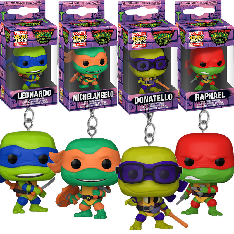 Funko Pop Teenage Mutant Ninja Turtles TMNT Keychain MICHELANGELO ...