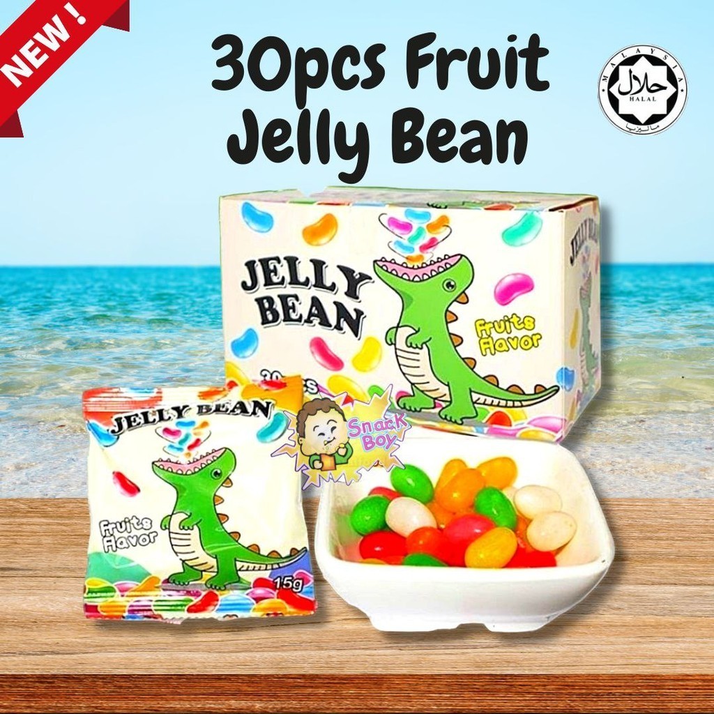 30pcs x 15g Leanseng Jelly Bean fruits Individual pkt dragon (White Box ...
