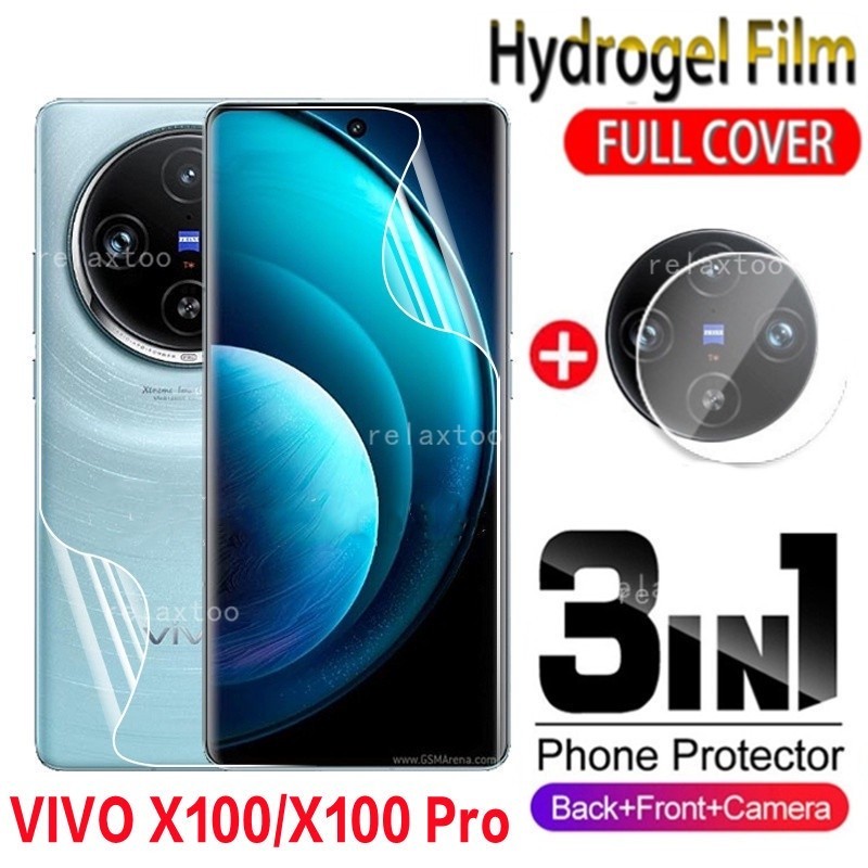 3 in 1 Hydrogel Film For Vivo X200 5G / X100 / Pro / X90 / X80 / X70 / X60 / X50 Hydrogel Screen ...