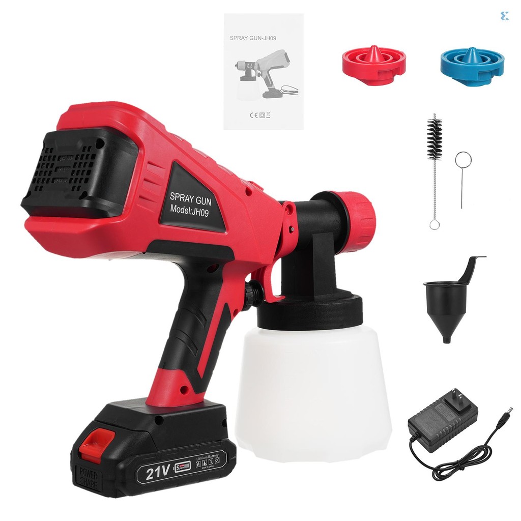 Paint Sprayer 600W Electric Spray Paint Machine with 3 Patterns 1000ml ...