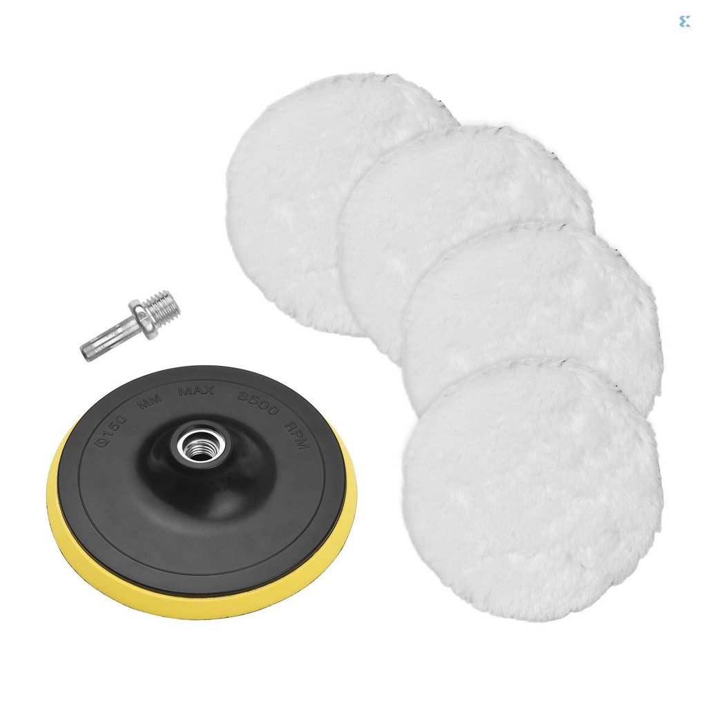 Yuclam Wool Polishing Buffing Pad 6 Pcs 6 Inch Polishing Buffing Wheel ...