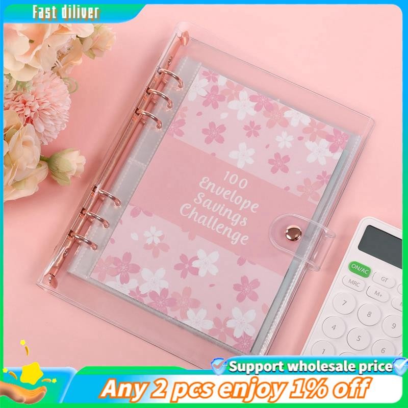 In stock-2PCS 100 Envelope Challenge Binder Easy and Fun Way to Save 5 ...
