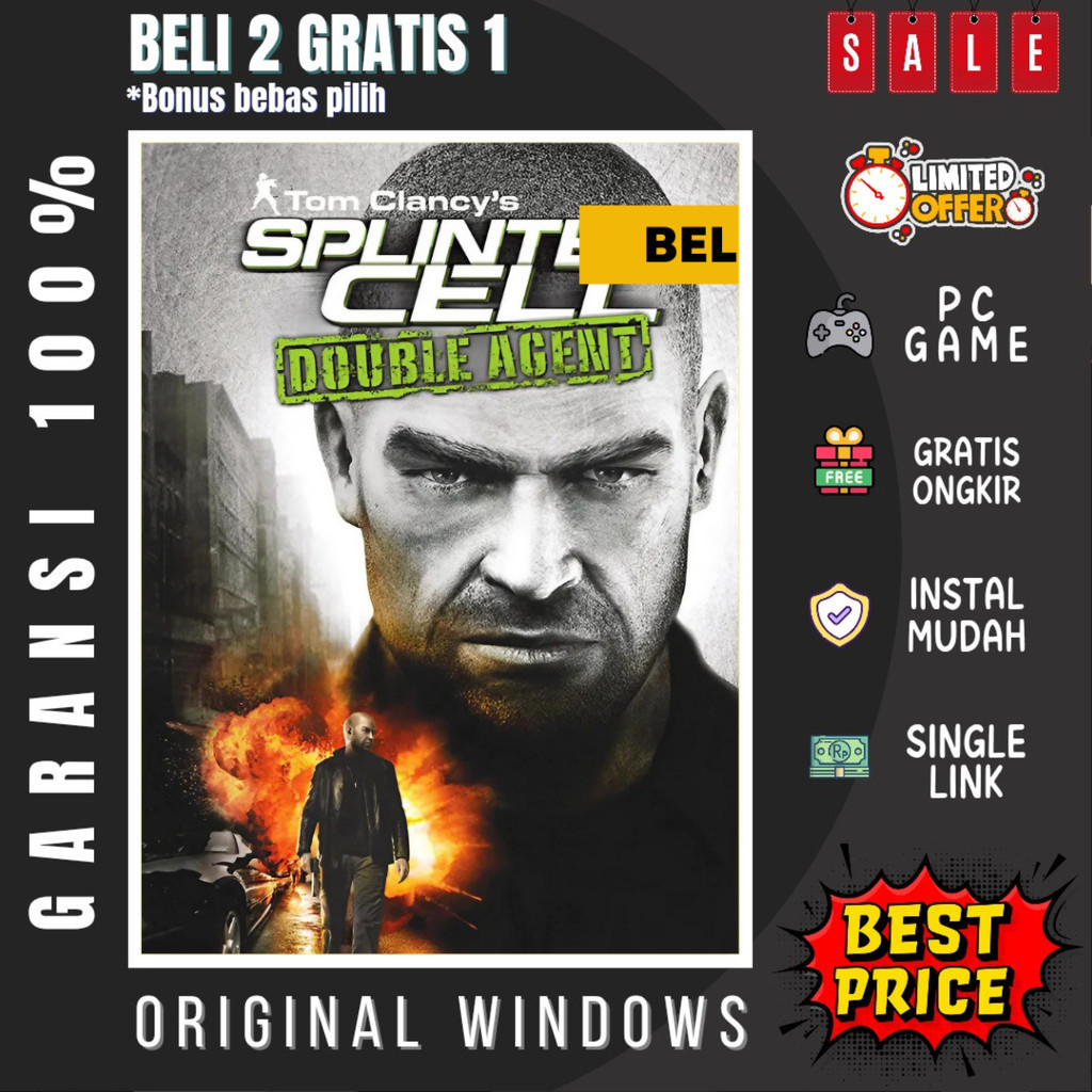 Tom CLANCYS SPLINTER CELL DOUBLE AGENT - PC GAME - LAPTOP GAME - PC ...