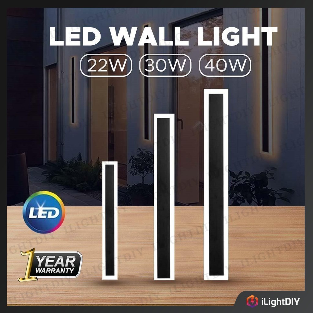 22W 30W 40W MODERN LED WALL LAMP 600MM 800MM 1200MM LED WALL LIGHT ...