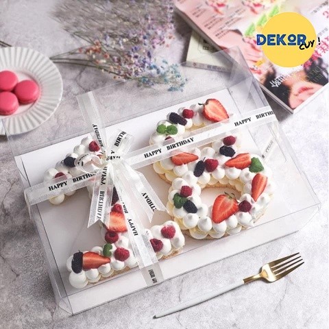 Cake Box alphabet Letters Cake Box tart Box Clear Cake Box Cake Box ...