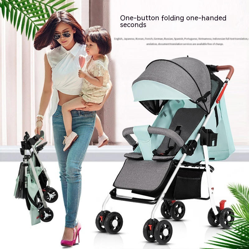 Belle's Baby stroller, lightweight and foldable, adjustable for sitting ...