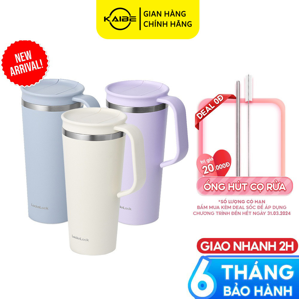 Locknlock thermos cup 600ml LHC4330 Daily Handle Tumbler, Genuine ...