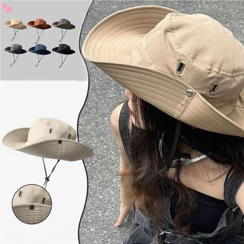 Sun Hats for Men Women Wide Brim Boonie Hat UPF 50+ Bucket Hats Hiking ...