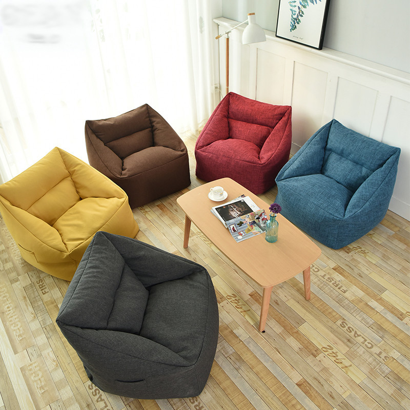 5 Color Velvet Single Lounge EPP Sofa | Bedroom Small Sofa | Lazy Sofa ...
