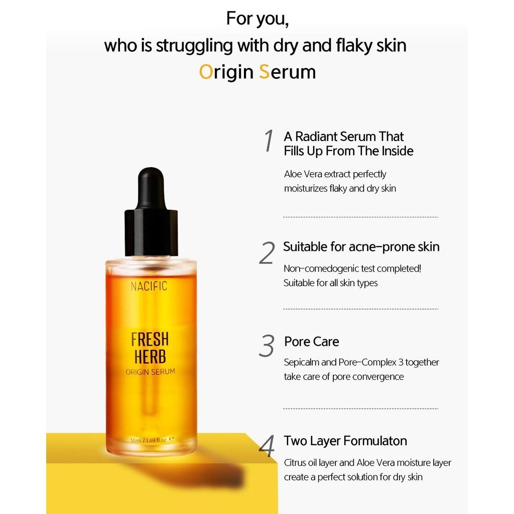NACIFIC Fresh Herb Origin Serum (20ml) Made in Korea | Shopee Singapore