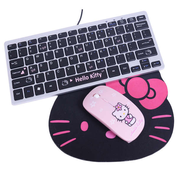 keyboard wireless wireless keyboard Hello kitty Notebook Small Wireless ...