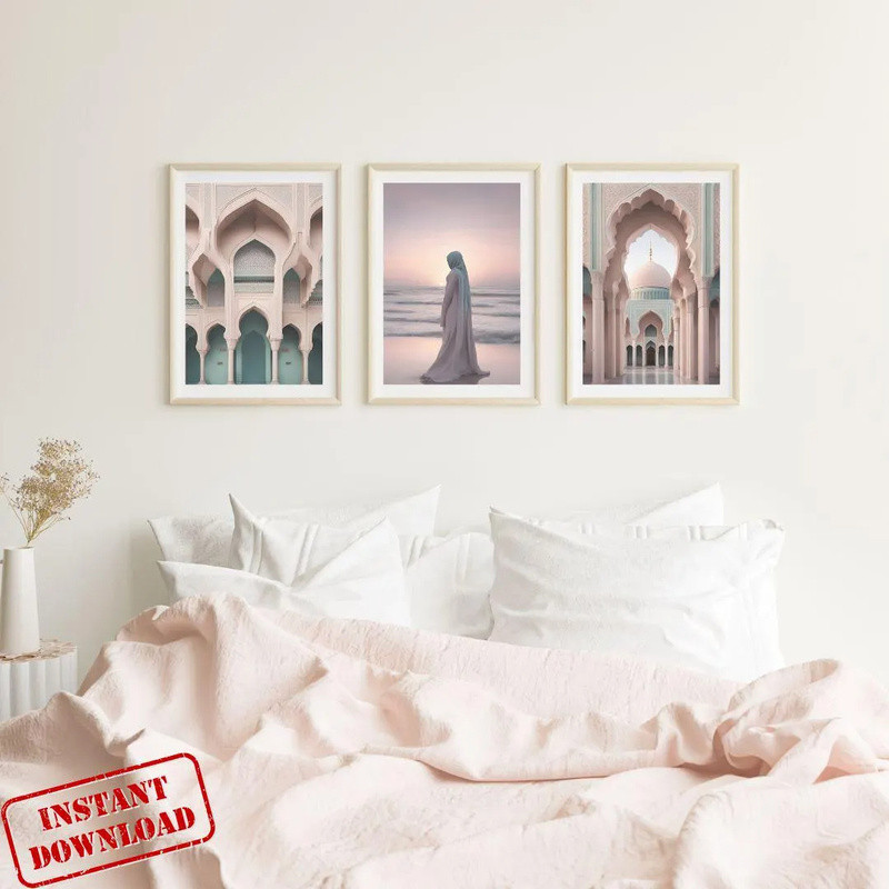 Islamic Wall Art Muslim Posters Digital Prints Ramadan Room Decor Eid ...