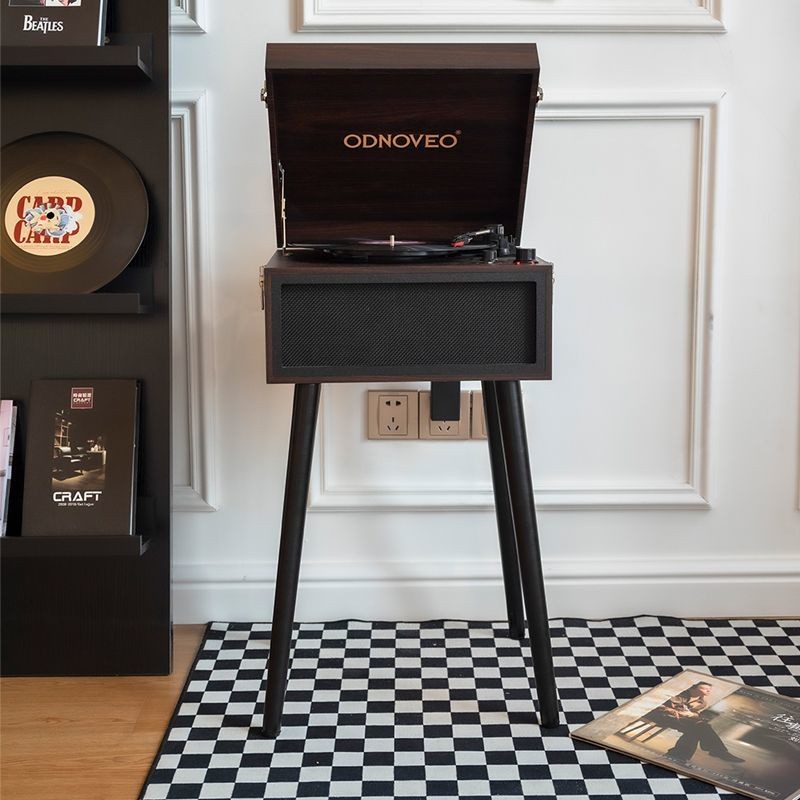 Otiino Style Multifunctional Vintage Vinyl Record Player Retro ...