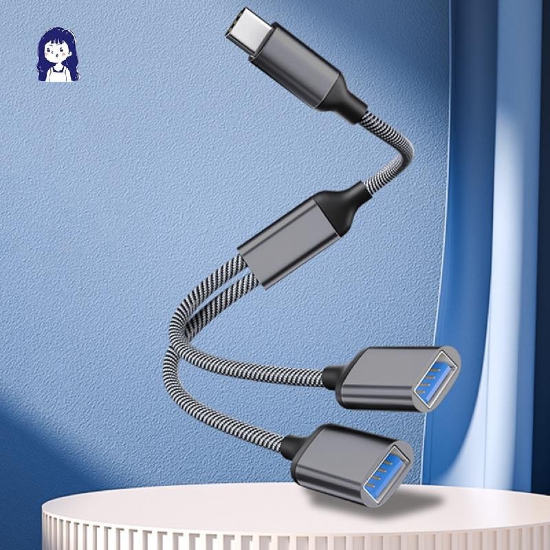 USB Splitter Cable USB2.0 A Male to 2 USB Female Power Cord for ...