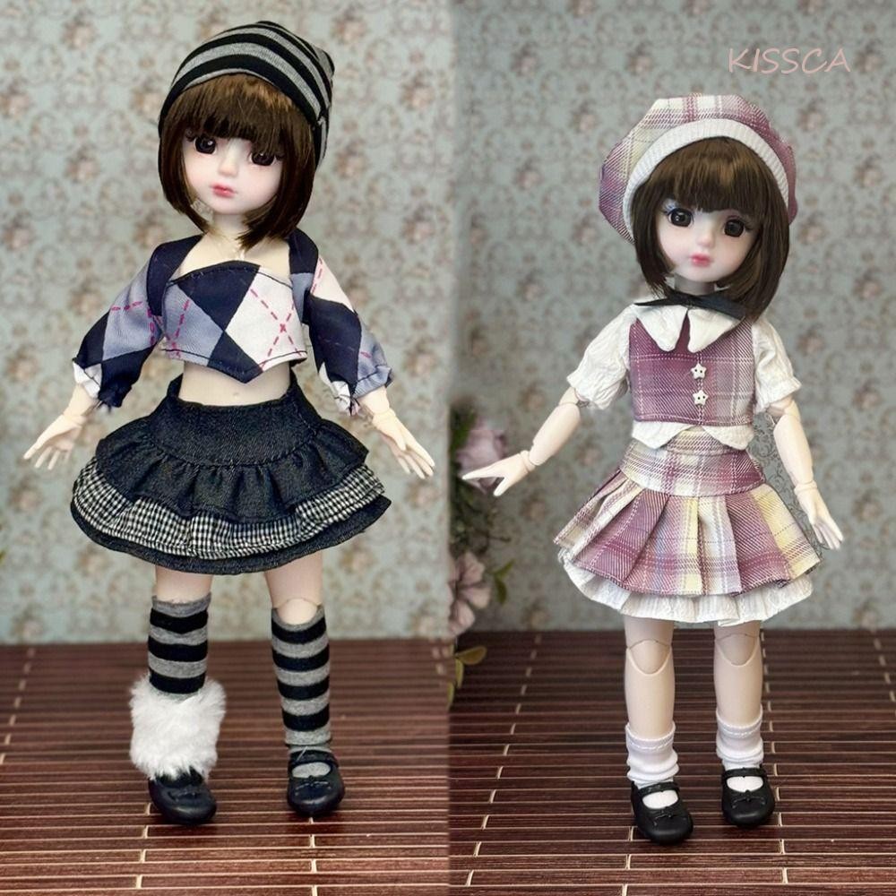 KISSCA Removable Joints Doll, 3D Eyes Dress Up 30cm BJD Doll, Hinged ...