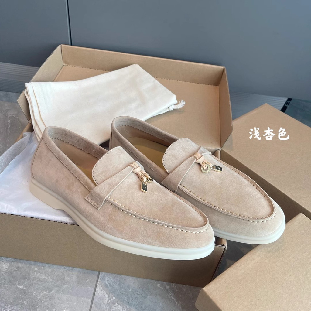Lp Loafers Women Soft-Soled Fringed Sheepskin Casual Flat Shoes ...