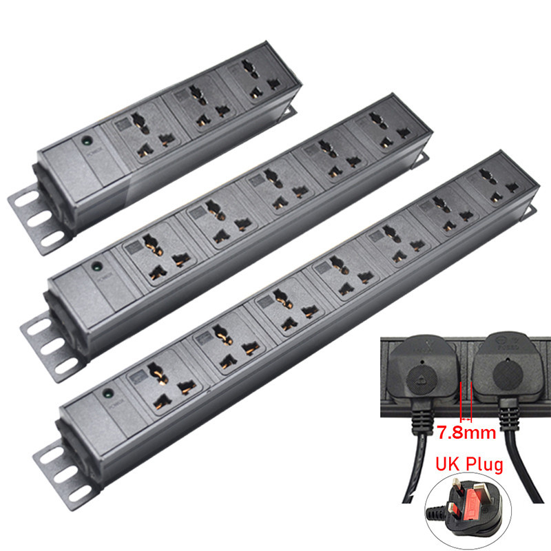 Server Rack Pdu Power Strip Distribution Unit 2 12 Ways Universal Extension Socket Led Power