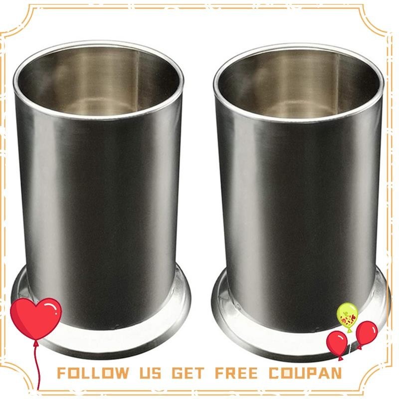 2X Stainless Steel Straw Holder, Counter-Top Straw Dispenser, Cutlery ...