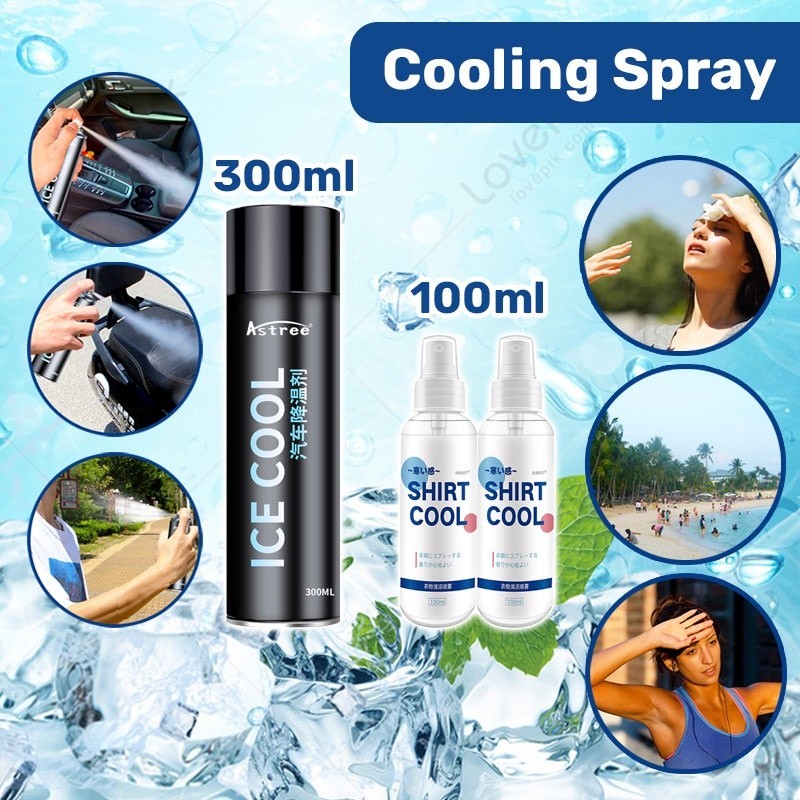 [SG Seller] Sport/Car/Motor/Cooling Spray/Outdoor/ Shirt Cooling Spray ...