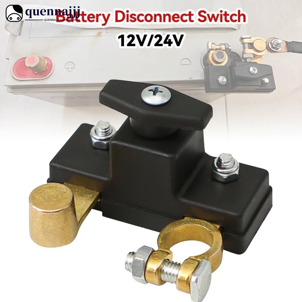 QUENNA 12V/24V 100A Car Disconnect Switch Isolator Power Cut Off Kill ...