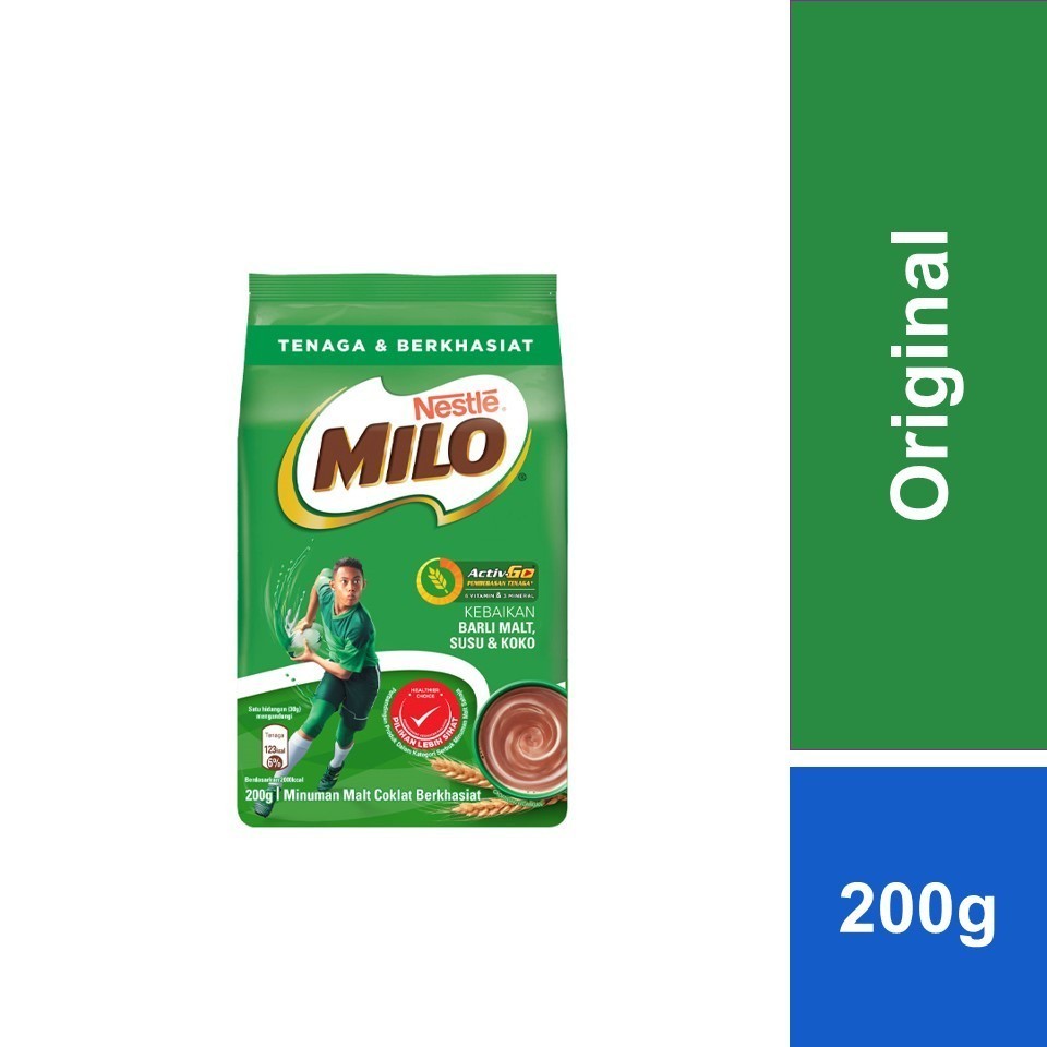 Nestle MILO Chocolate Malt Powder Soft Pack (200g) | Shopee Singapore