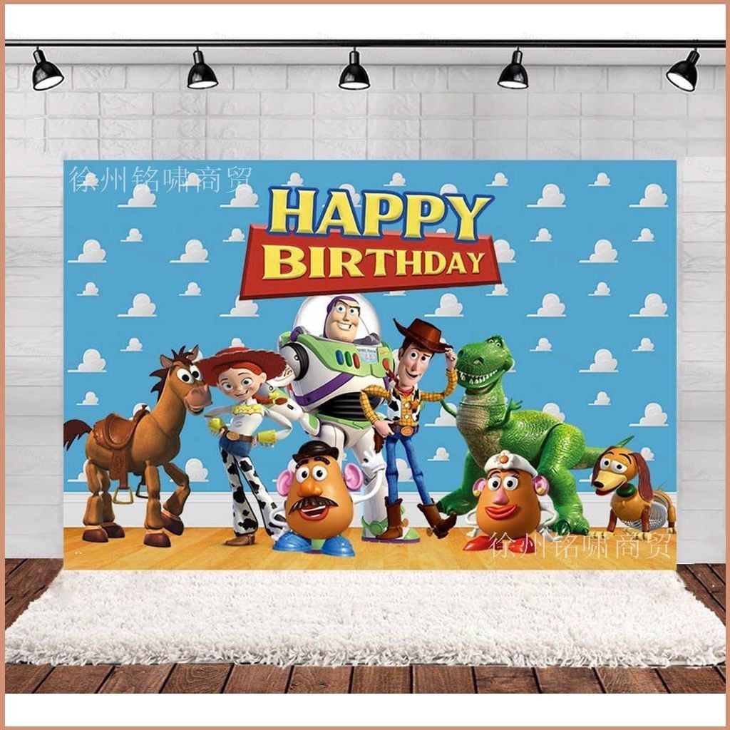 Toy Story Birthday theme backdrop banner party decoration photo ...