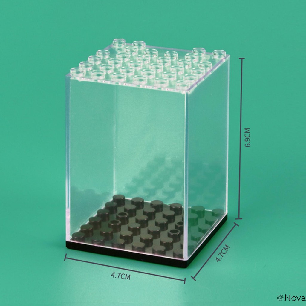 Minifigures Clear Display Case Waterproof Stackable Lego Building Block ...