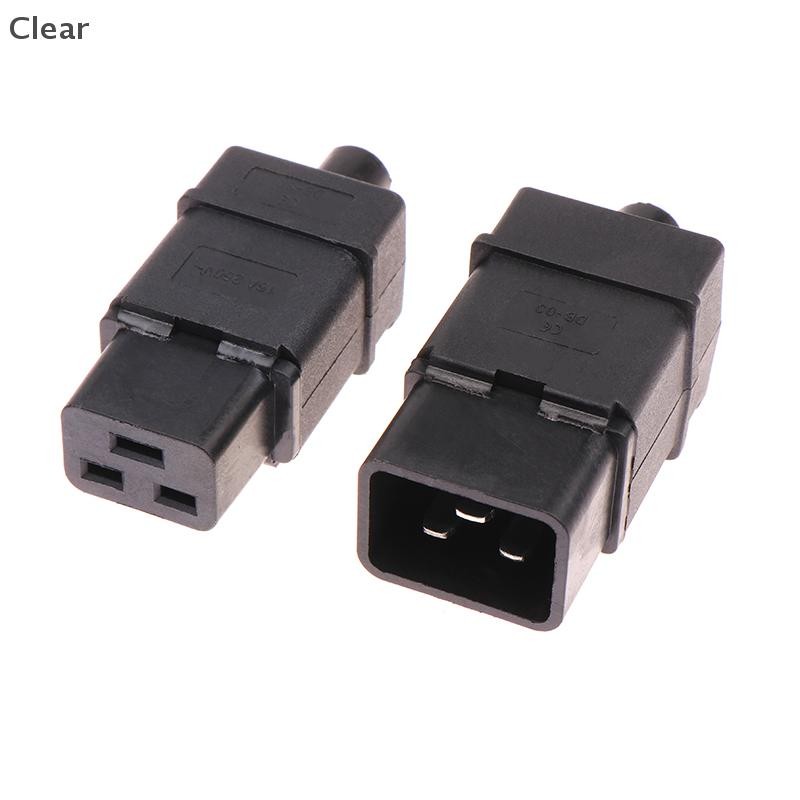 [IGO] 16A 250V IEC320-C19 C20 Male Female Assembled Wiring Power Plug ...