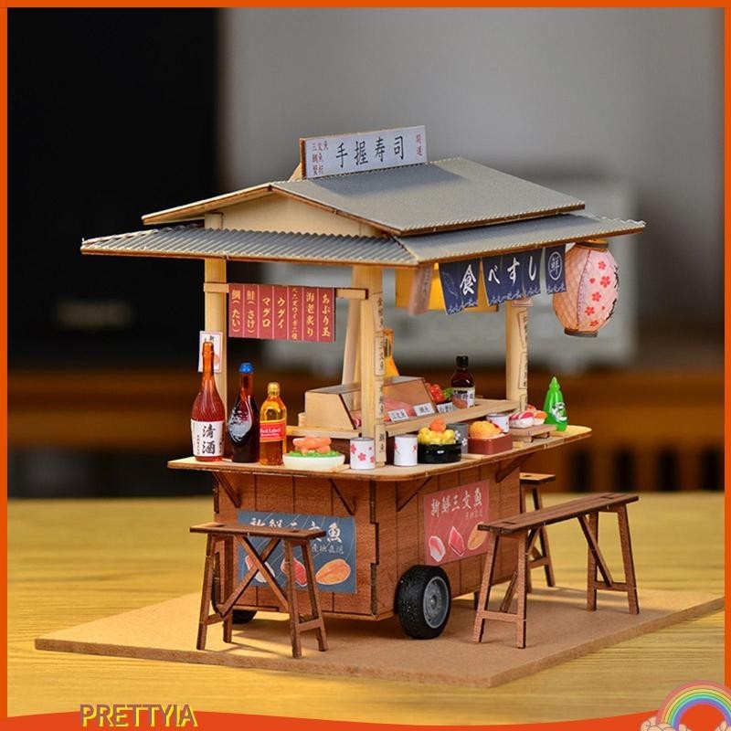 [PrettyiaSG] Kits Mini Model DIY Miniature Dollhouse Mini Sushi Shop ...
