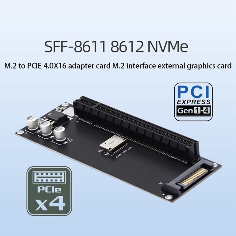Expansion Card External Graphics Card Mainboard SFF-8611 8612 NVMe M.2 ...