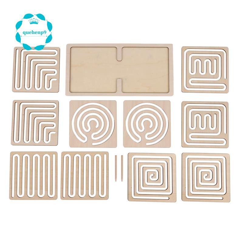Wooden Maze Toy Left and Right Brain Development Maze Toy Maze Activity ...