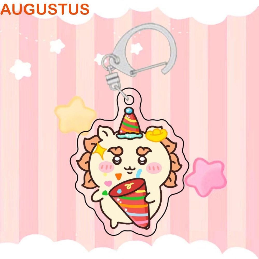 AUGUSTUS Anime Chiikawa Keychain, Momonga Rakko New Year Chiikawa ...