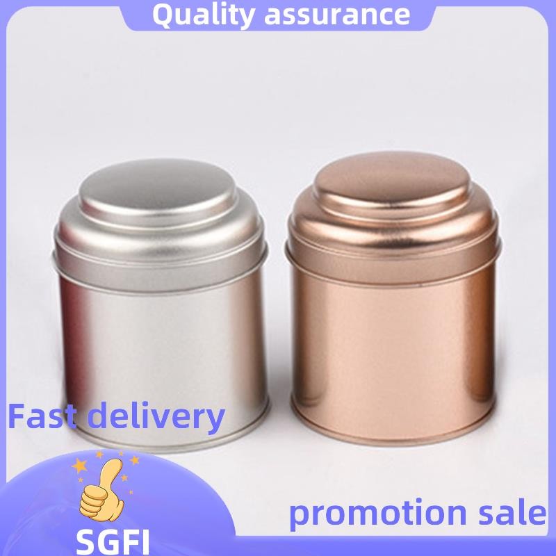 6Pcs Tea Tins Canister with Airtight Double Lids,Mini Tin Can Box and ...