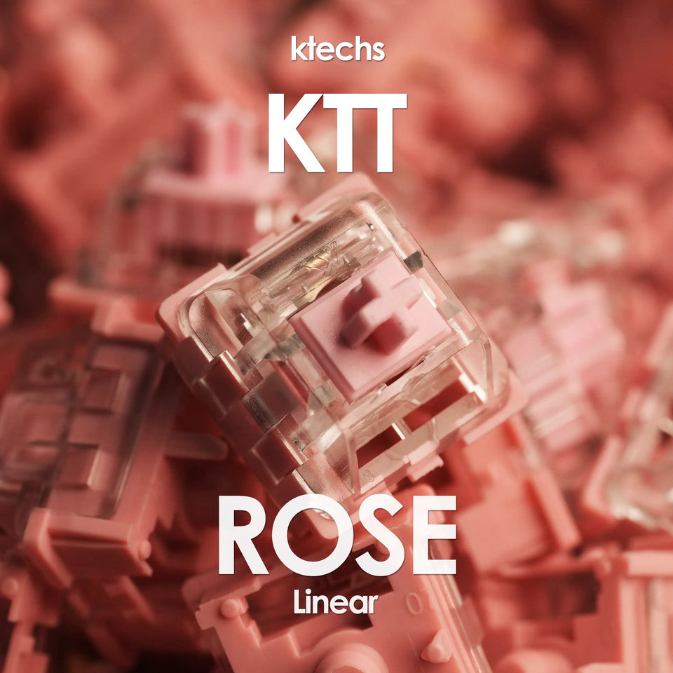 KTT Rose Linear Mechanical Switches for Custom Mechanical Keyboards ...