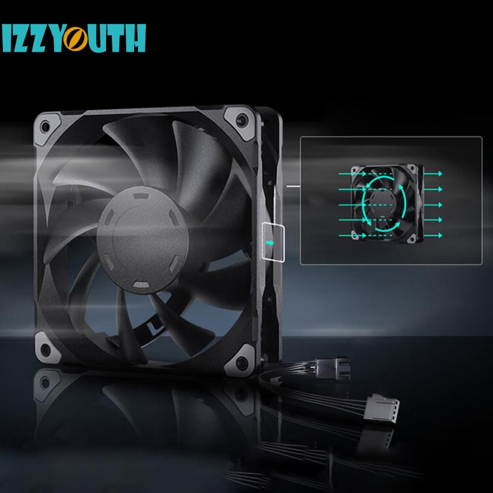PC Case Fan 4-Pin PWM Cooling Fan Silent CPU Cooler for Computer Cases ...