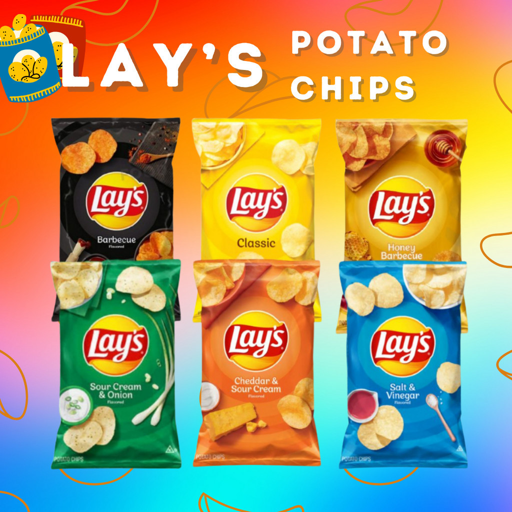 Lay's Potato Chips Crispy Potato Chips Various Flavors Cheddar Cheese ...