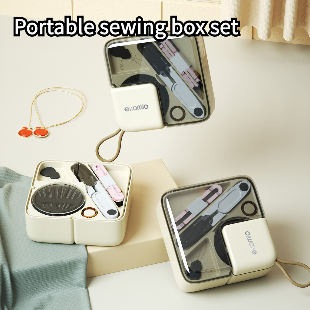 Portable multifunctional high-end hand-sewn needle and thread kit with ...