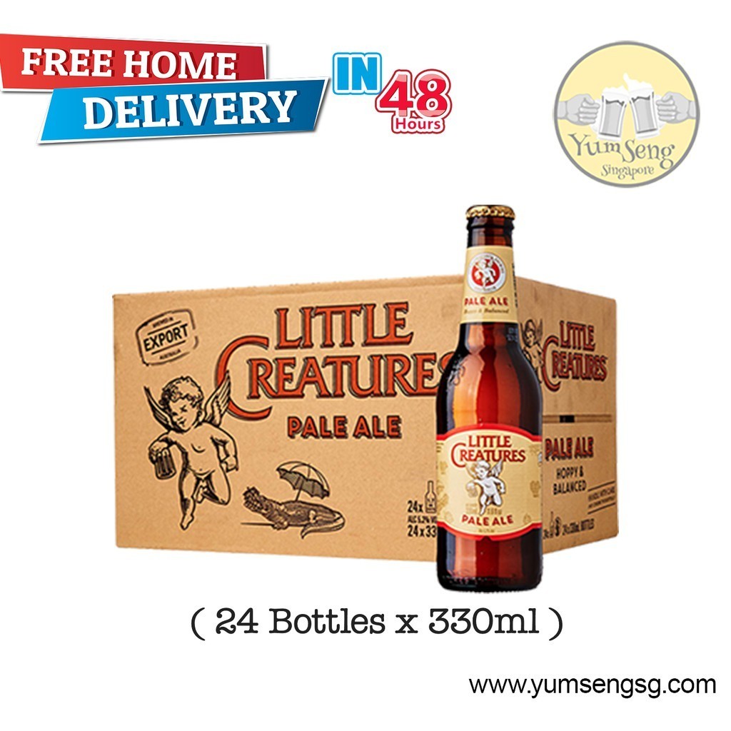 Little Creatures Pale Ale 24 bottles x 330ml (BBD: 08/2025) | Shopee ...