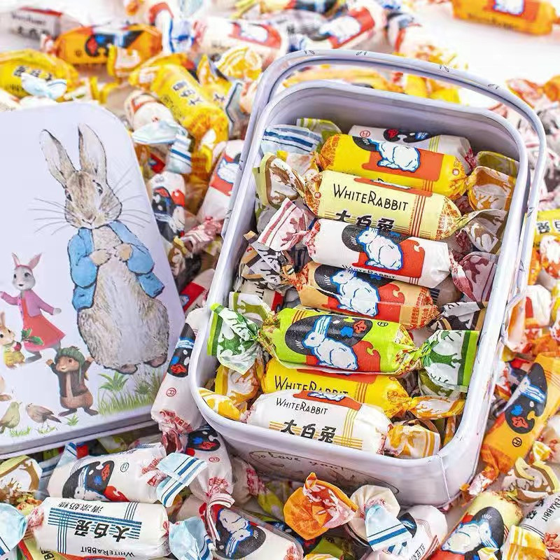 Big White Rabbit Milk Candy Rabbit Milk Candy 116g Canned Mixed Flavor ...