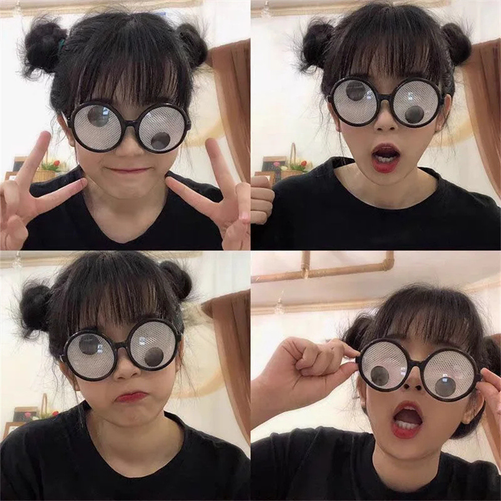 Googly Eyes Glasses Halloween Funny Shaking Costume Eyes Glass Novelty ...