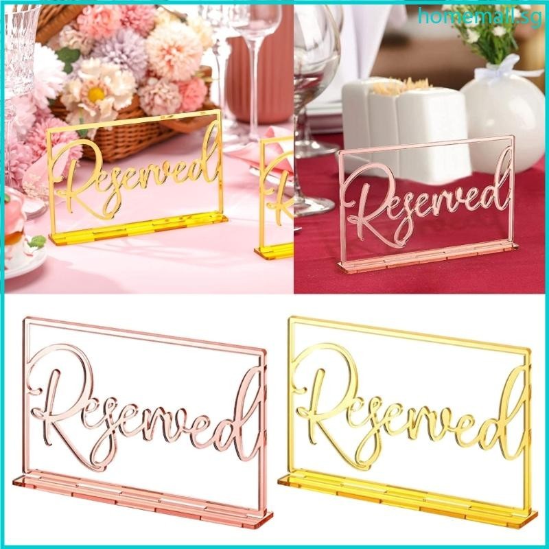 HO Elegant Acrylic Reserved Signs for Wedding Restaurant Business ...