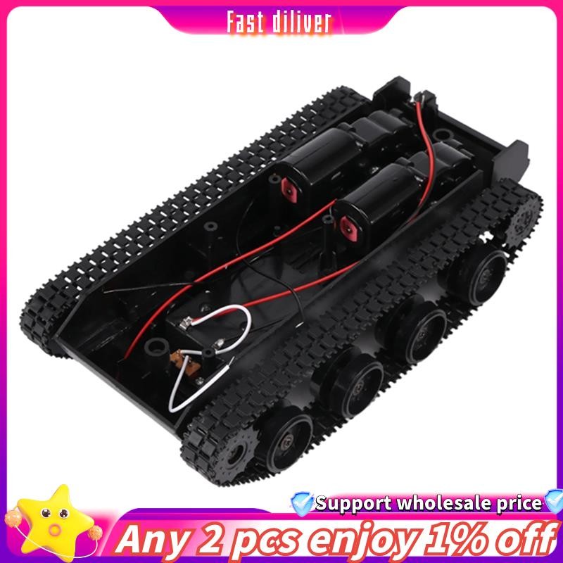 JR-Rc Tank Smart Robot Tank Car Chassis Kit Rubber Track Crawler For ...